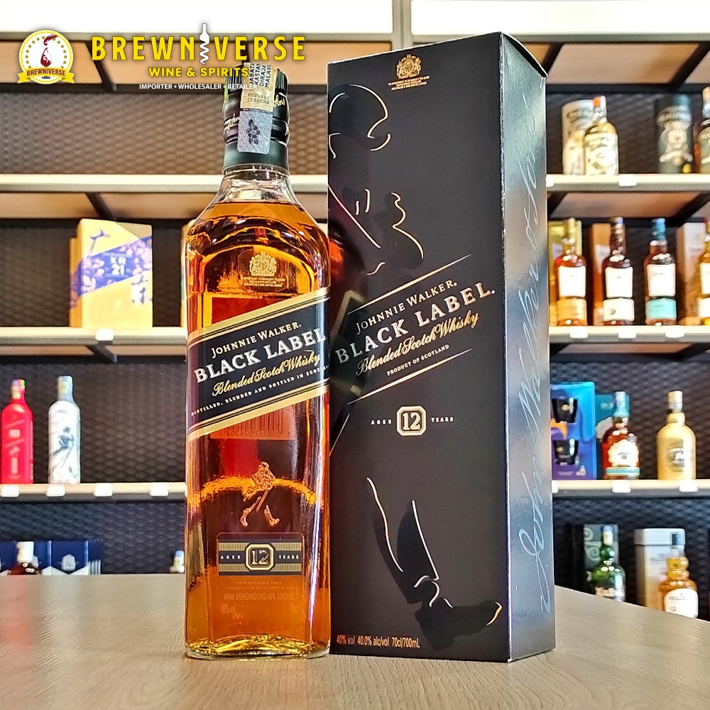 JOHNNIE WALKER BLACK LABEL 12Y - Brewniverse Wine & Spirits